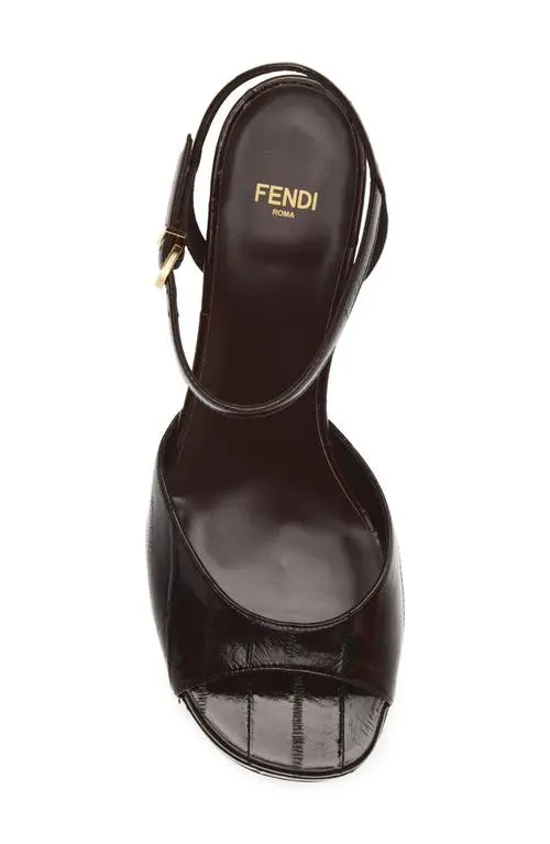 Fendi Arco Platform Sandal - Brown