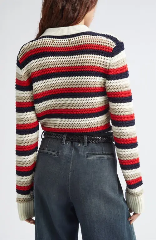 GOLDEN GOOSE Journey Knit Cropped Polo