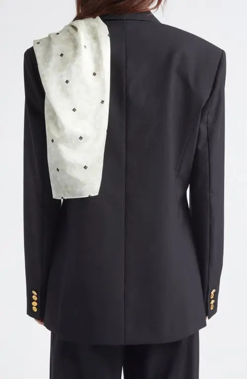 EENK Double Breasted Blend Scarf Jacket