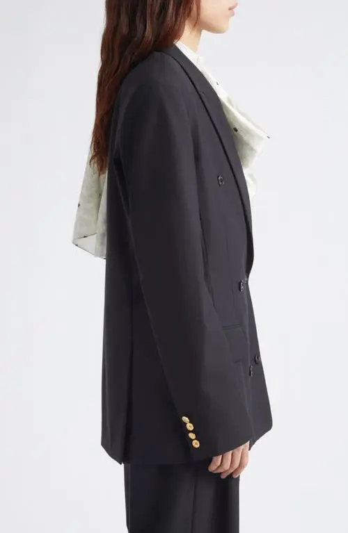 EENK Double Breasted Blend Scarf Jacket
