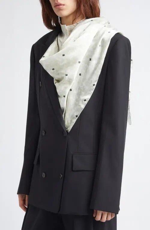 EENK Double Breasted Blend Scarf Jacket