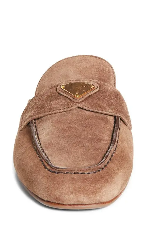 Prada Logo Loafer Mule