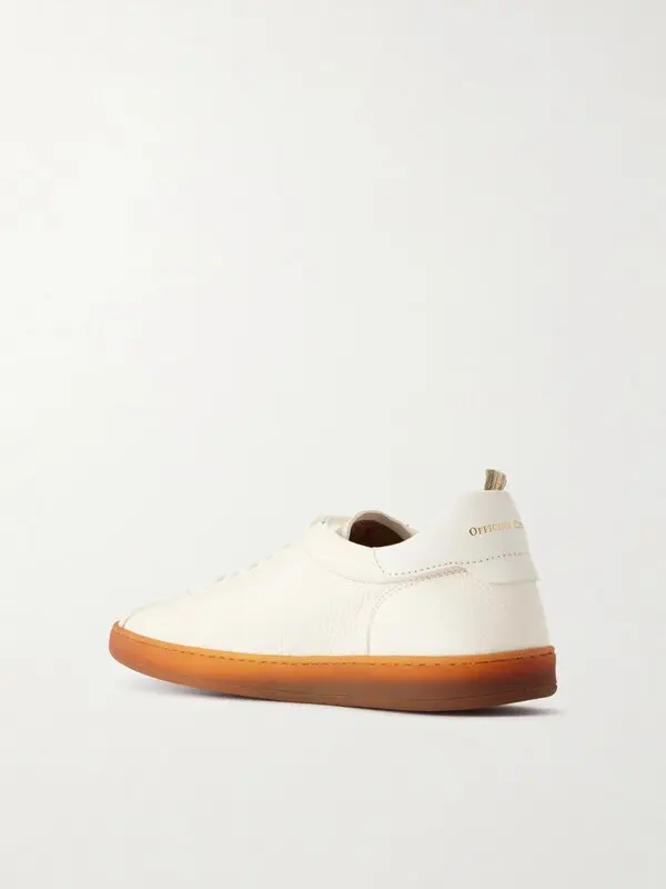 Officine Creative Ginnasio 003 Grained Leather Sneakers - White