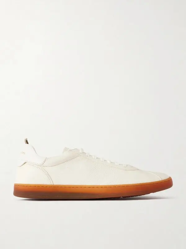 Officine Creative Ginnasio 003 Grained Leather Sneakers - White
