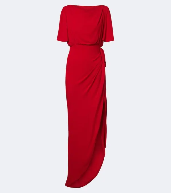 Valentino Garavani Draped Silk Georgette Gown