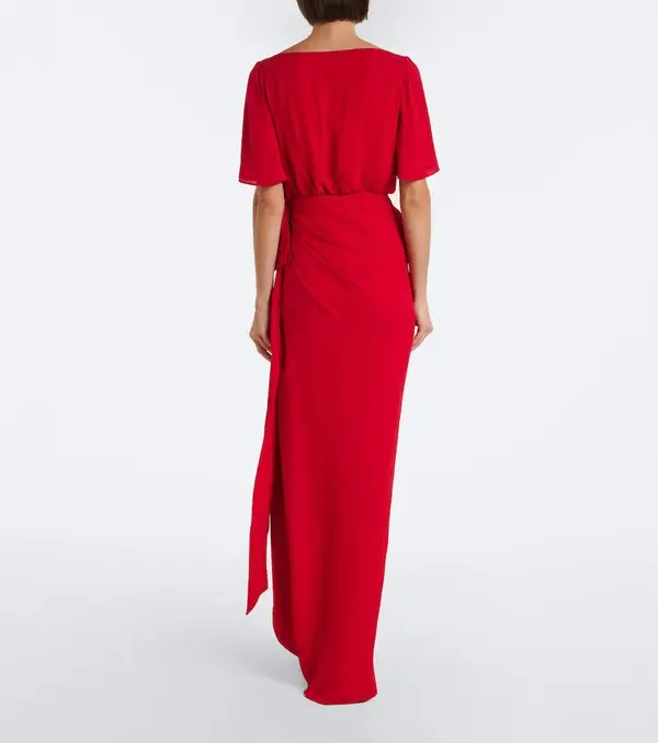Valentino Garavani Draped Silk Georgette Gown