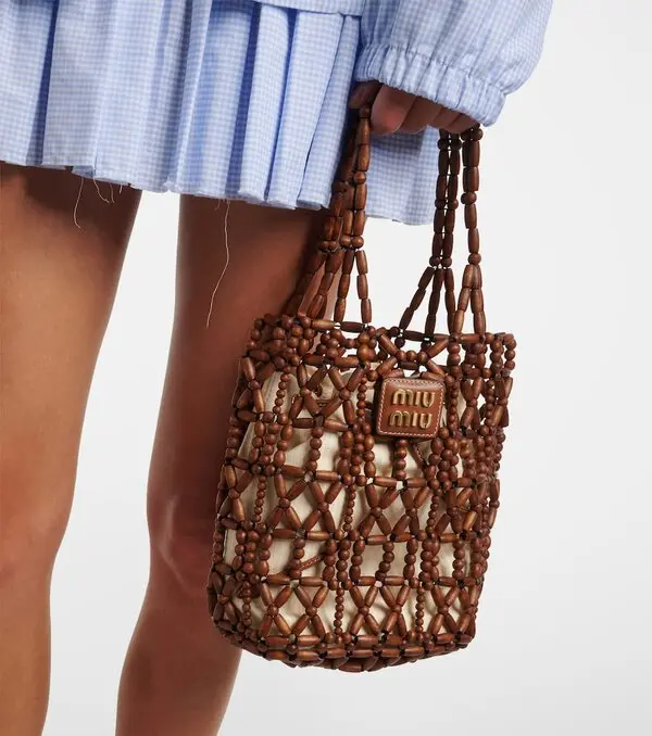 Miu Miu Beaded Bucket Bag