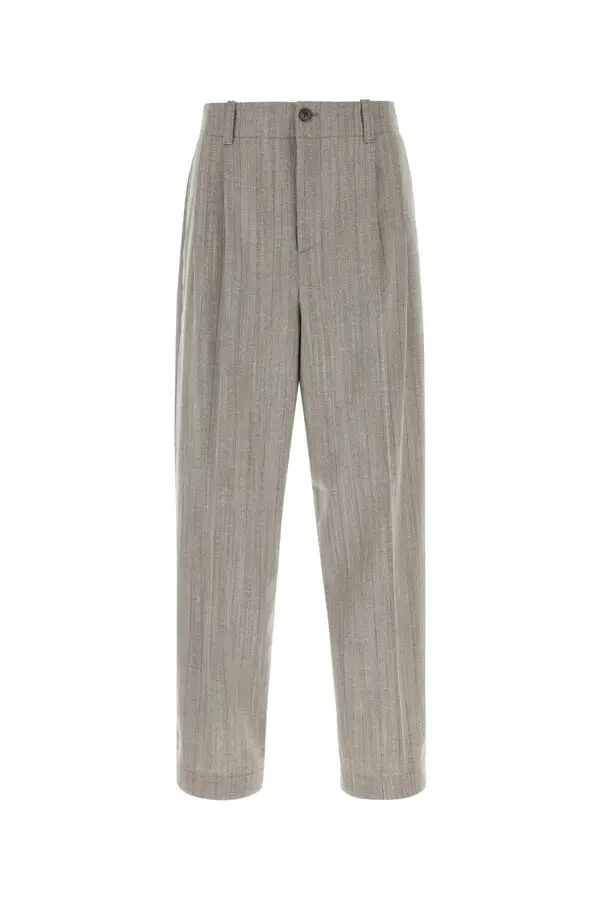 GOLDEN GOOSE Cappuccino Wool Blend Trousers