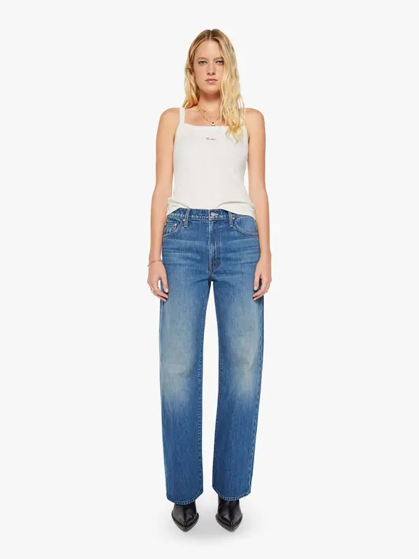MOTHER The Dodger Flood Green Thumb Jeans - Blue