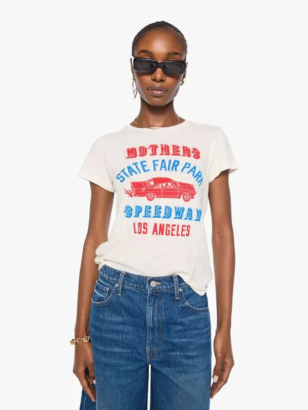 MOTHER The Lil Sinful Speedway Graphic T-shirt - Red