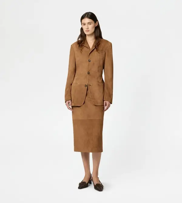 TOD'S Skirt In Pashmy Suede