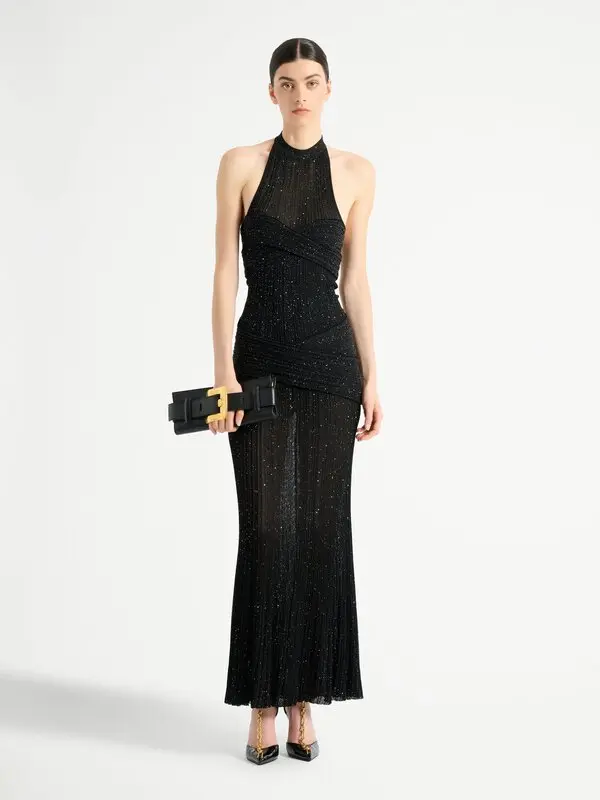 Balmain Long Halterneck Dress