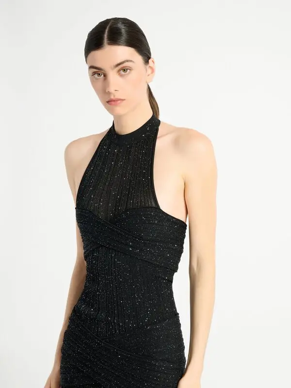 Balmain Long Halterneck Dress