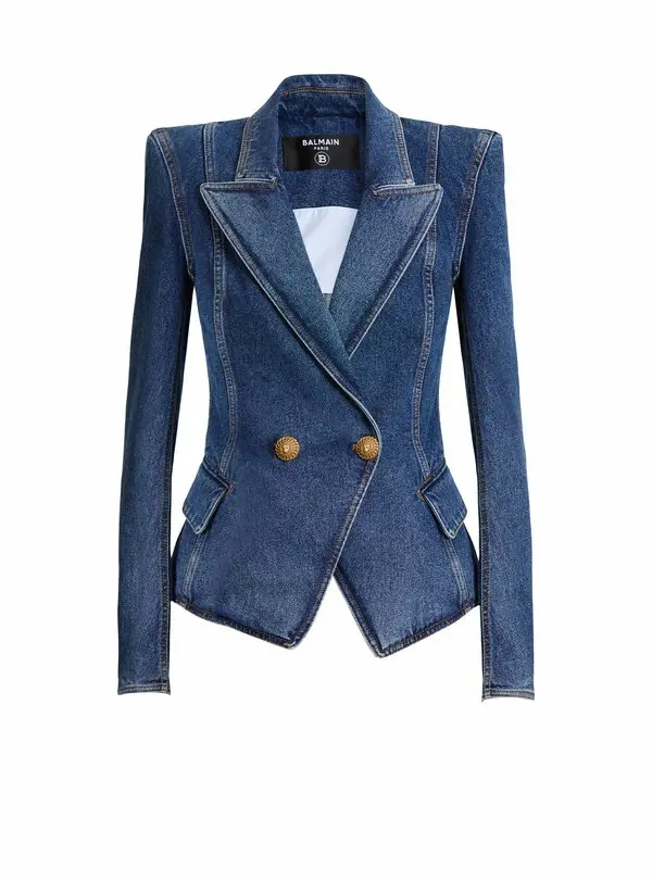 Balmain Denim 2-button Jacket - Blue