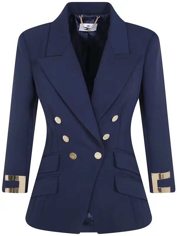 Elisabetta Franchi Double Breasted Blazer