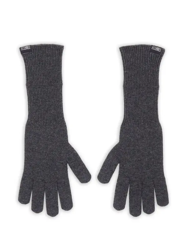 MAISON MARGIELA Gloves Wool Dark Grey Melange