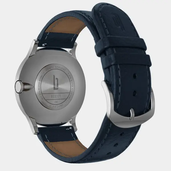 Lilienthal Berlin Huxley Silver Leather Dark Blue