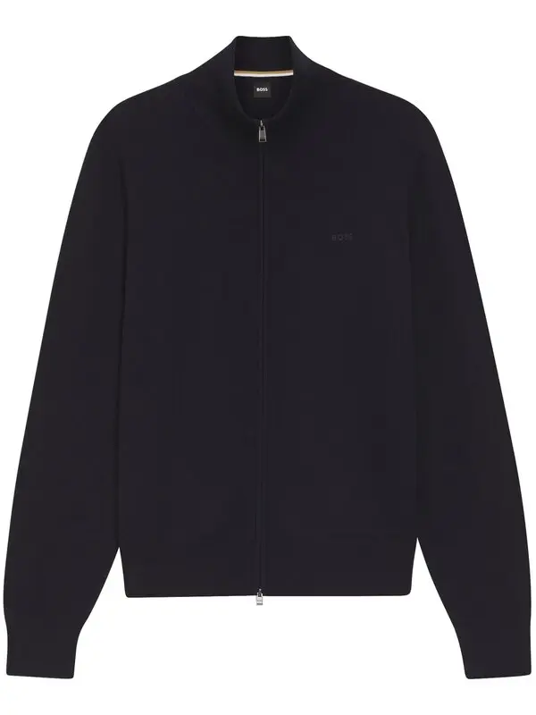 Hugo Boss Zip-up Knit Pullover
