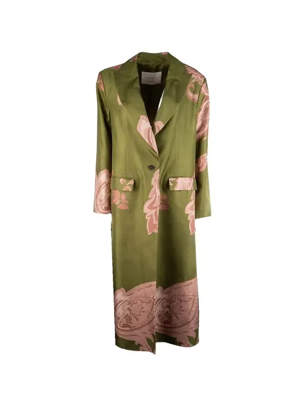CO.GO Printed Long Coat