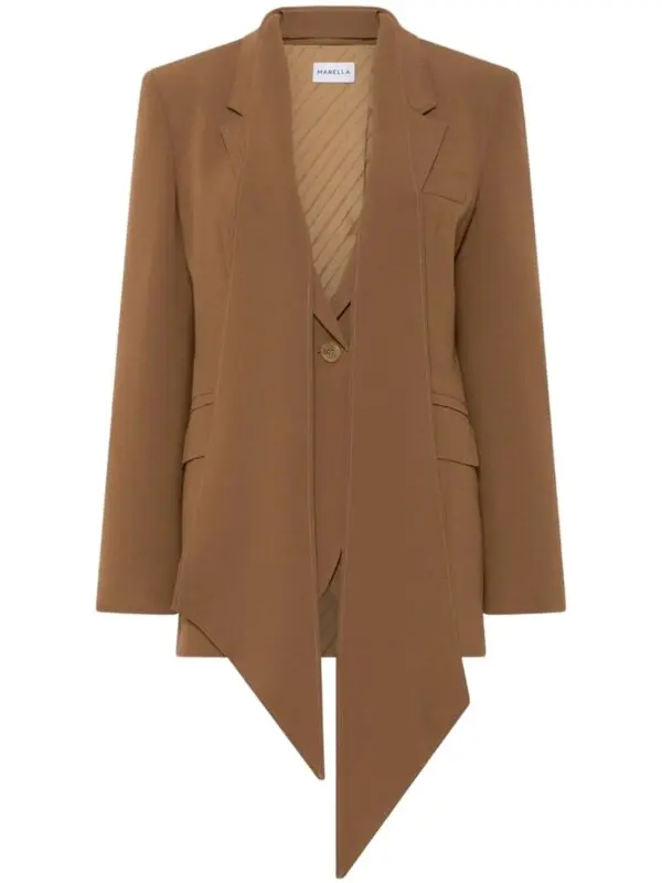 Marella Single Breasted Blazer With Notched Lapel