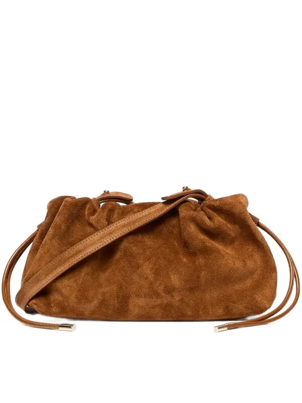 Marella Mlacime Suede Shoulder Bag - Brown