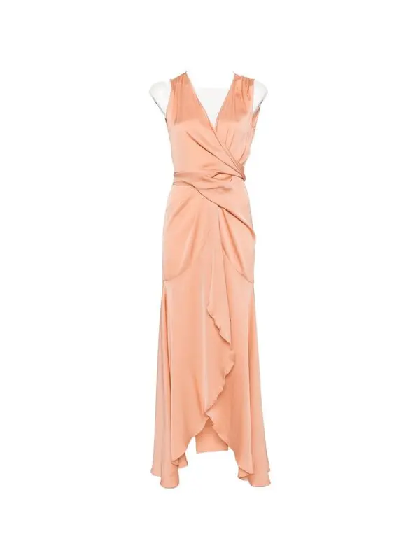 NOUVELLE SILK95FIVE Shangri Silk Long Dress - Pink