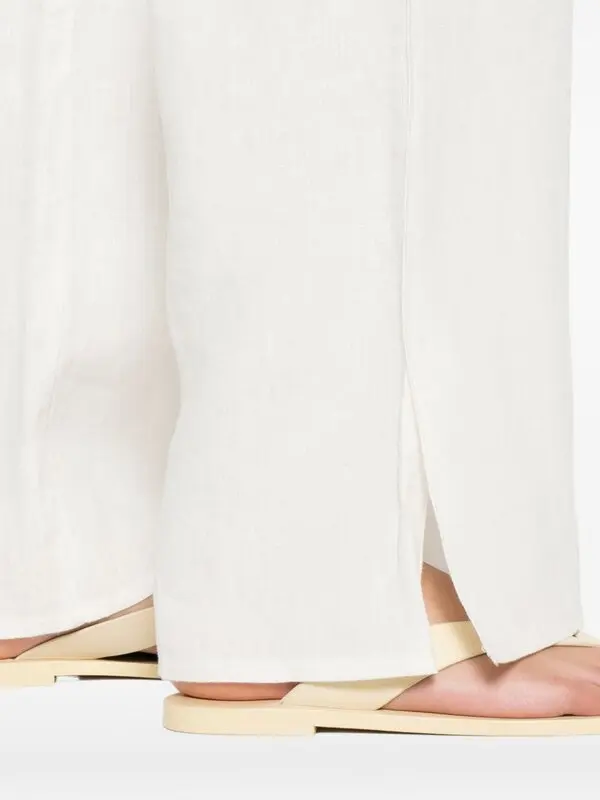 FORTE_FORTE Linen Trousers - White