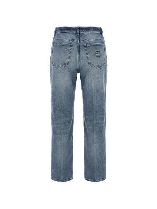 Miu Miu Denim Cotton Jeans - Blue