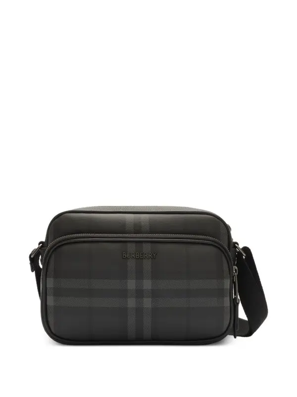 Burberry Check Crossbody Bag - Grey