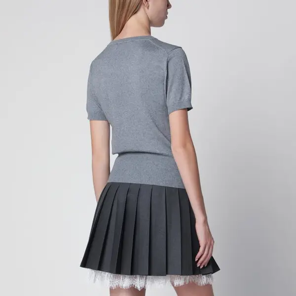 VIVIENNE WESTWOOD Bea Cotton-cashmere T-shirt - Grey