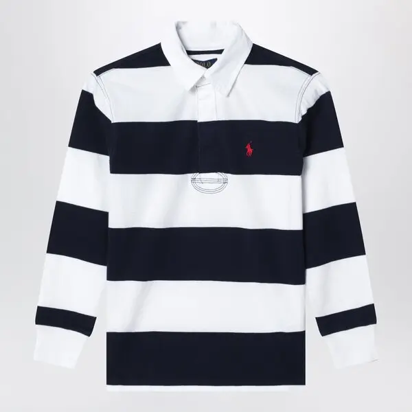 Polo Ralph Lauren White/navy Striped Polo Shirt