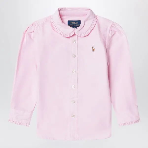 Polo Ralph Lauren Cotton Ruffle Collar Shirt - Pink
