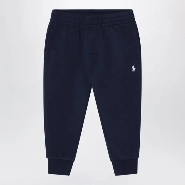 Polo Ralph Lauren Navy Embroidered Cotton Blend Joggers - Blue