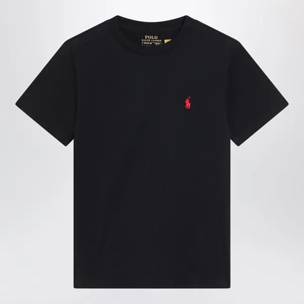 Polo Ralph Lauren Cotton T-shirt With Embroidered Logo - Black