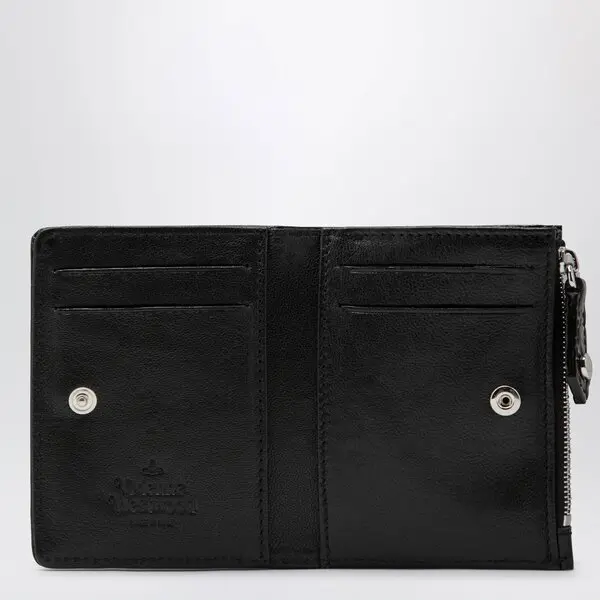 VIVIENNE WESTWOOD Slim Flap Crocodile-embossed Leather Card Holder