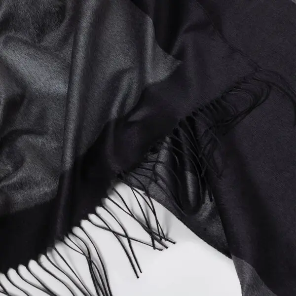 Saint Laurent Cassandre Jacquard Silk Scarf In Dark
