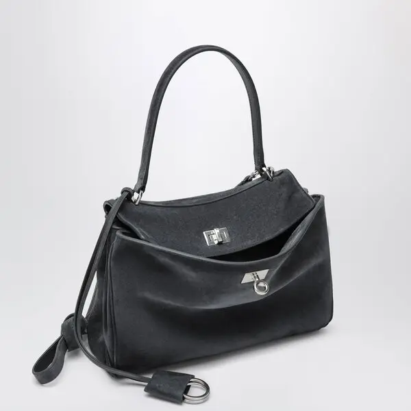Balenciaga Rodeo Small Bag In Calf Leather - Grey
