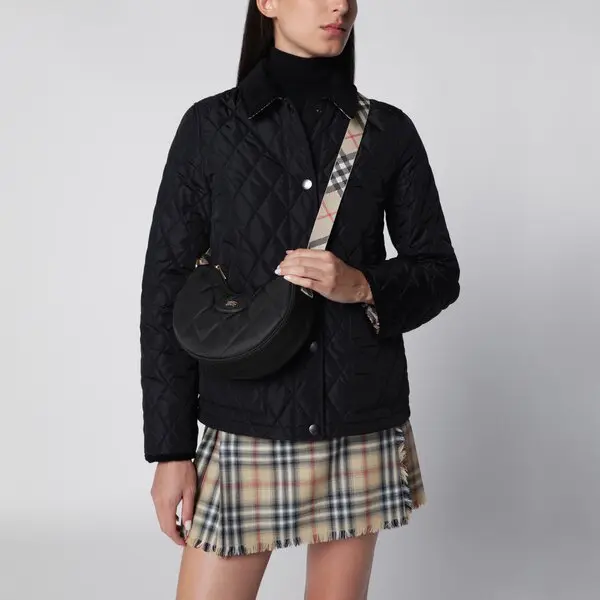 Burberry Horseshoe Shoulder Bag - Black