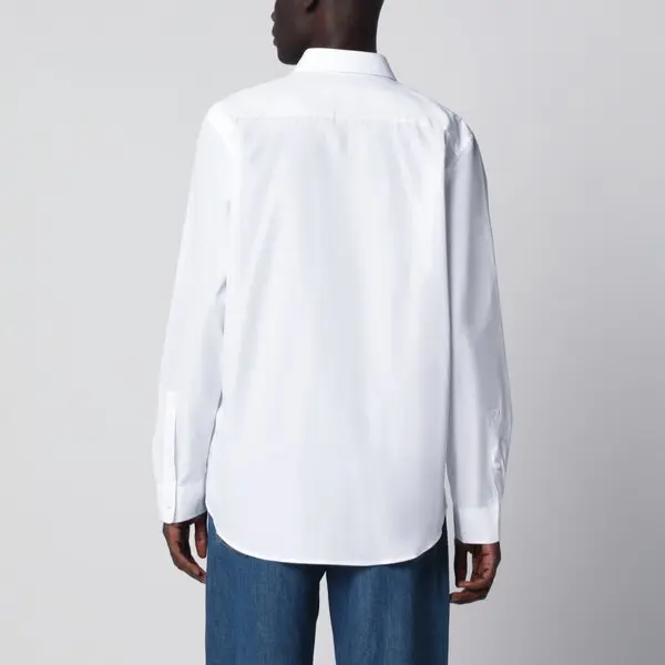 Burberry Classic-fit Cotton Poplin Shirt With Check Trim