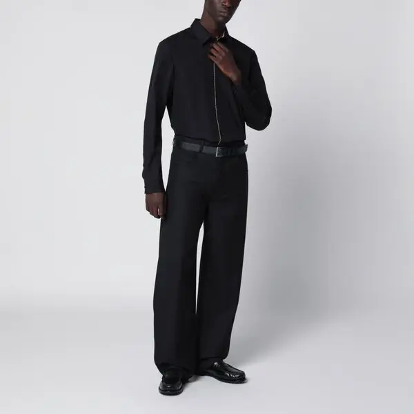 Burberry Classic-fit Cotton Poplin Shirt With Check Trim