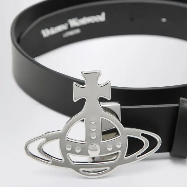 VIVIENNE WESTWOOD Leather Belt With Orb Buckle