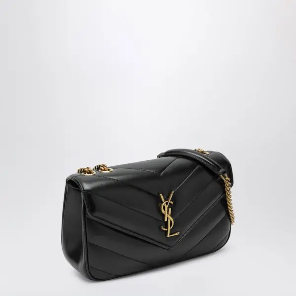 Saint Laurent Loulou Leather Crossbody Bag With Chain Strap