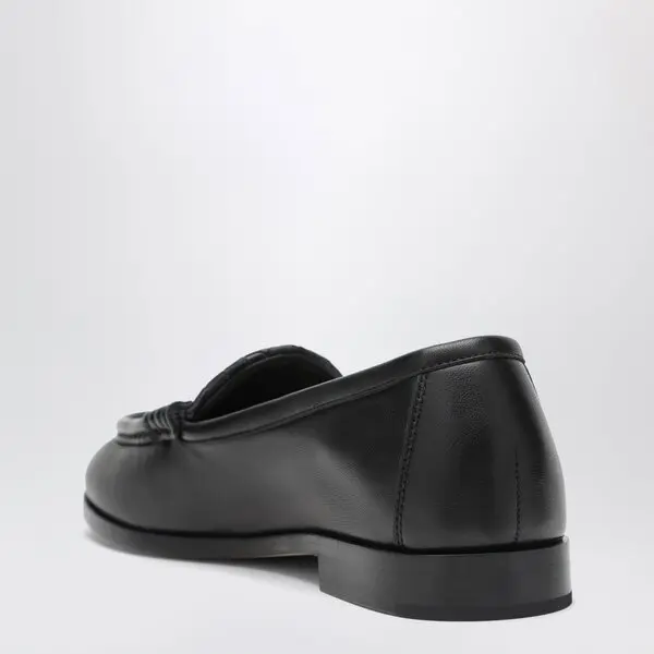 Bottega Veneta Silenzio Intrecciato Loafers - Black