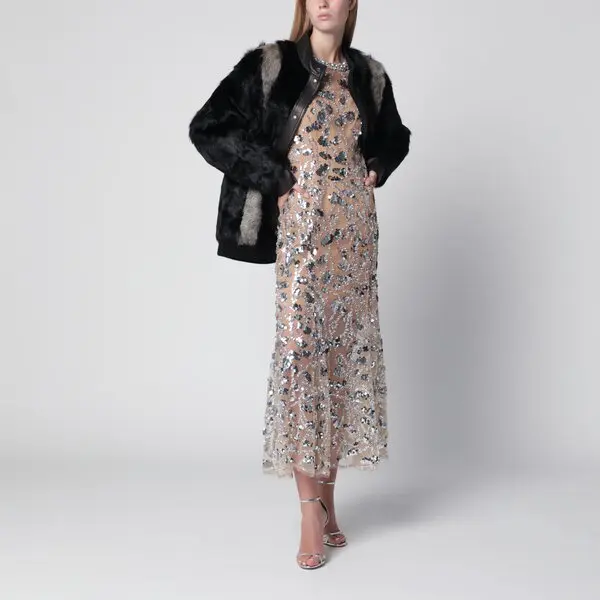 Valentino Garavani Shearling And Leather Jacket