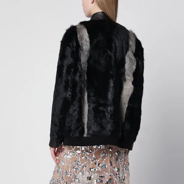Valentino Garavani Shearling And Leather Jacket