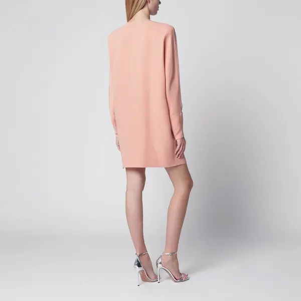 Valentino Garavani Silk Short Dress With Embroidered Bows