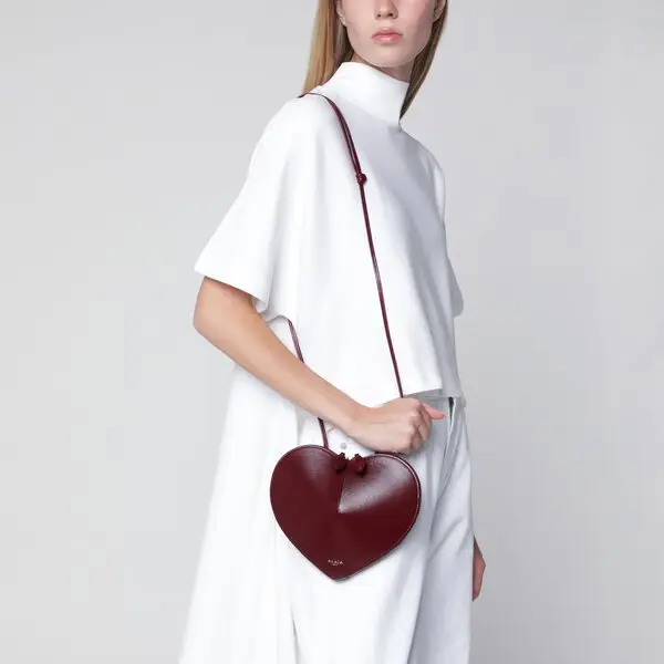 Alaïa Heart Shoulder Bag - Red