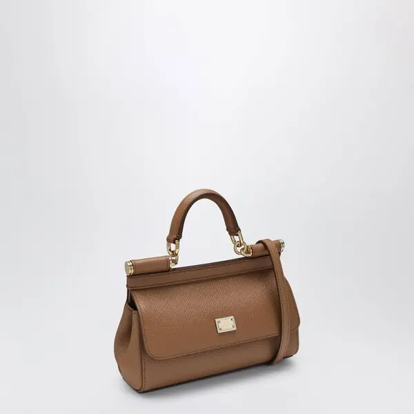 Dolce & Gabbana Small Sicily Handbag In Caramel