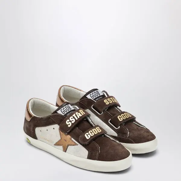 GOLDEN GOOSE Old School Sneakers In Sand/ Suede