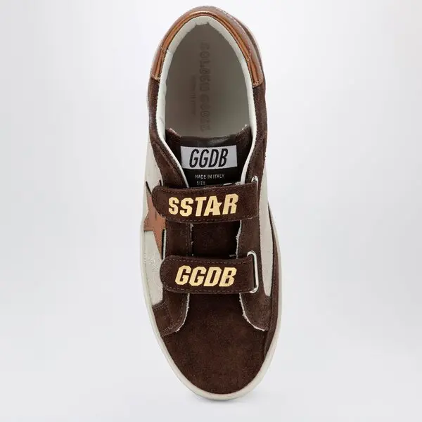 GOLDEN GOOSE Old School Sneakers In Sand/ Suede
